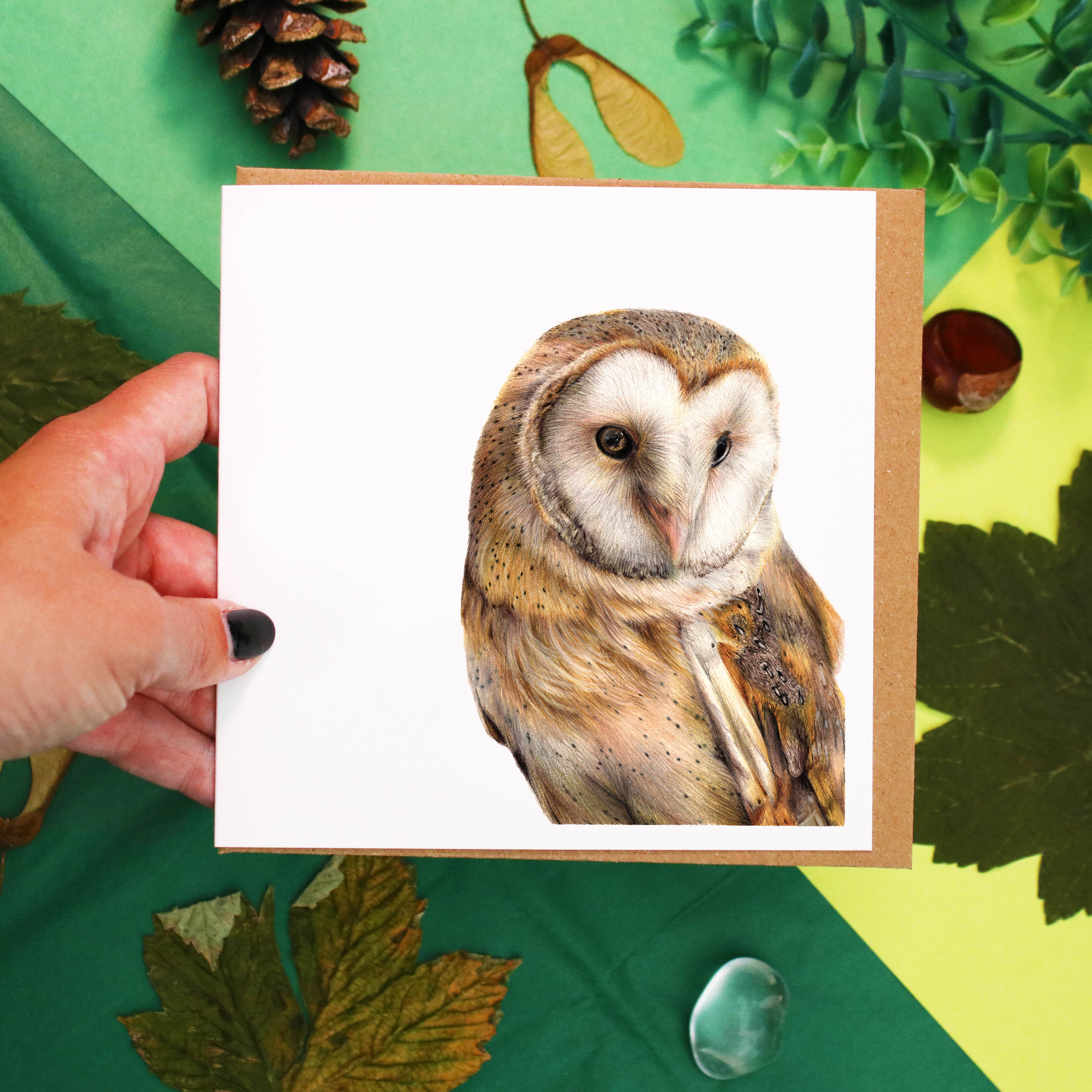 Barn Owl Card – Amie Howard Art